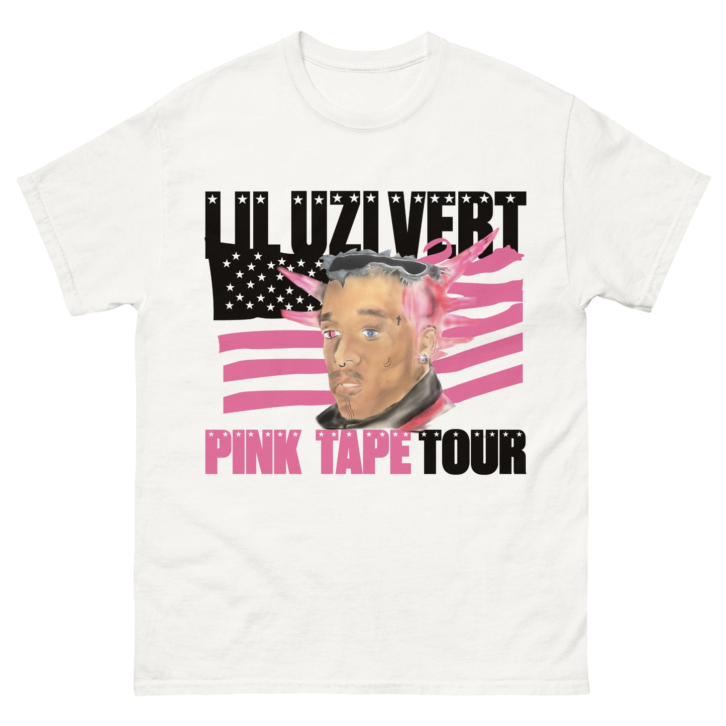 Pink Tape White Portrait T-shirt (Spotify Wrapped) – Warner Music Store